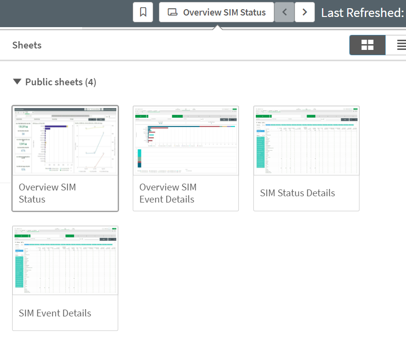 How to switch between report views