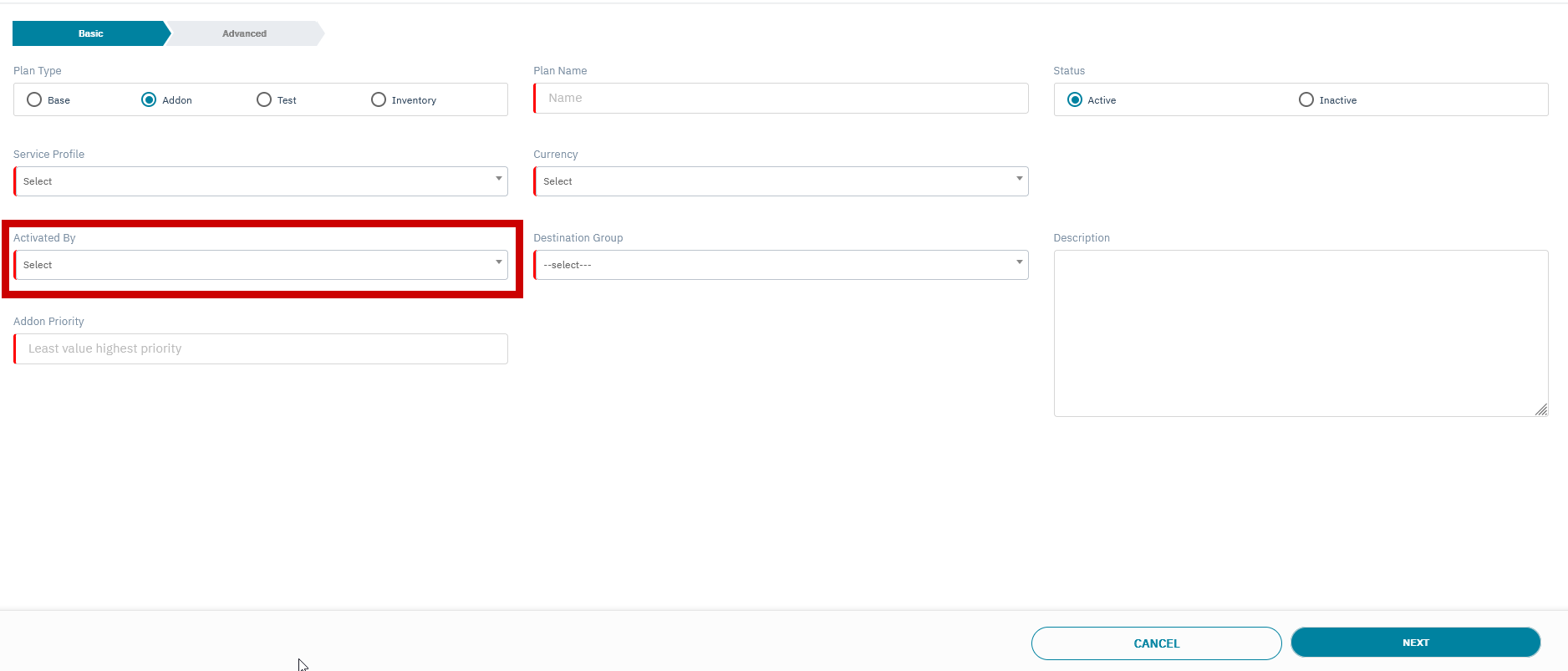 Addon plan migration with validity and subscription
